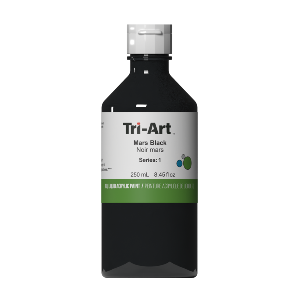 Tri-Art Liquid Acrylic Paint : Mars Black – Fluid Art Co - USA