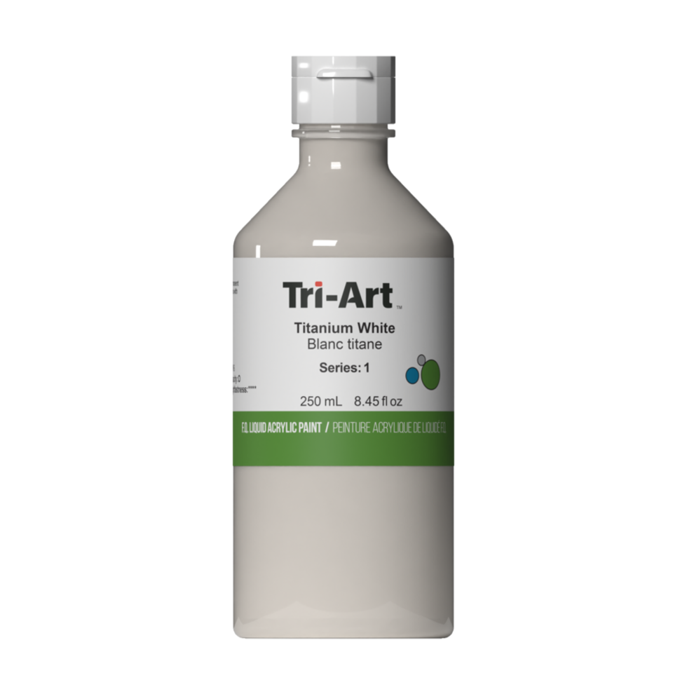 Tri-Art Liquid Acrylic Paint : Titanium White – Fluid Art Co - USA